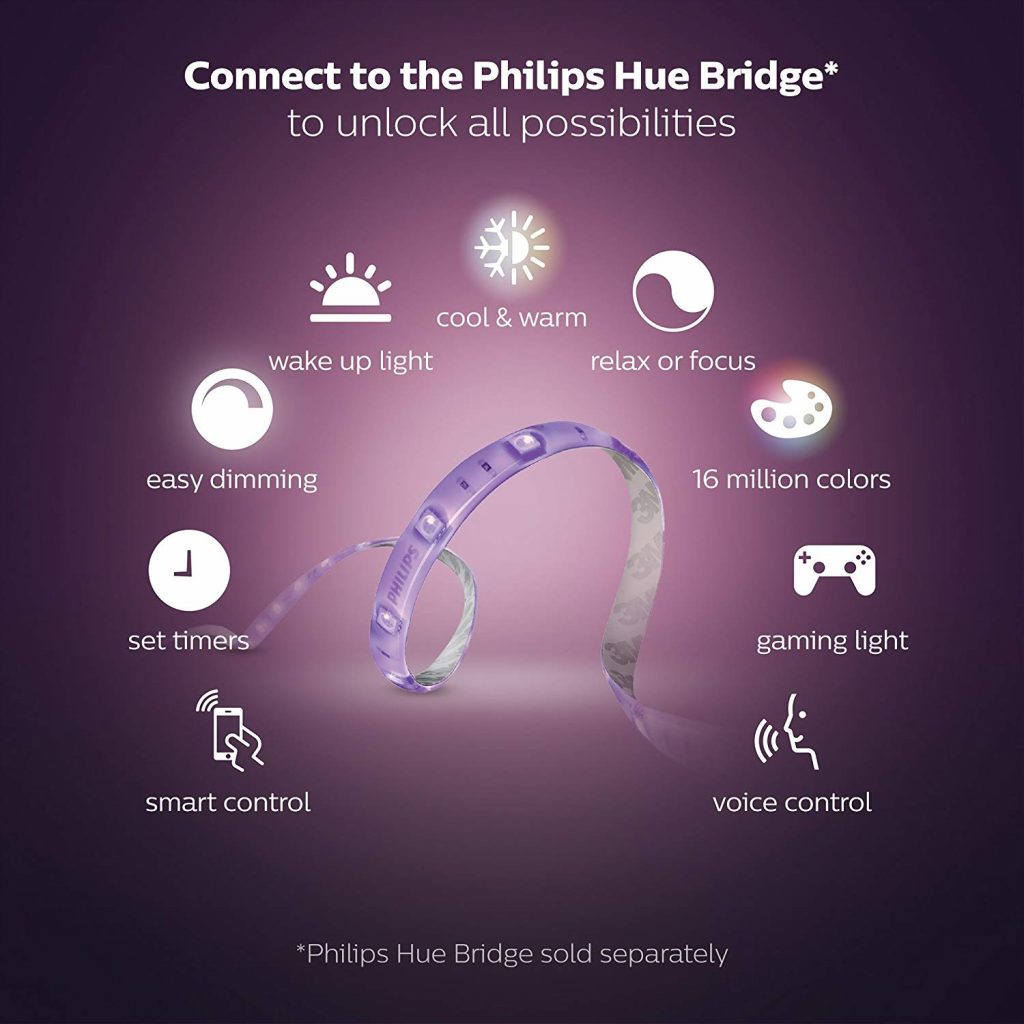 Philips Hue Lightstrip Plus, LED dây 16 triệu màu - Gu Công Nghệ