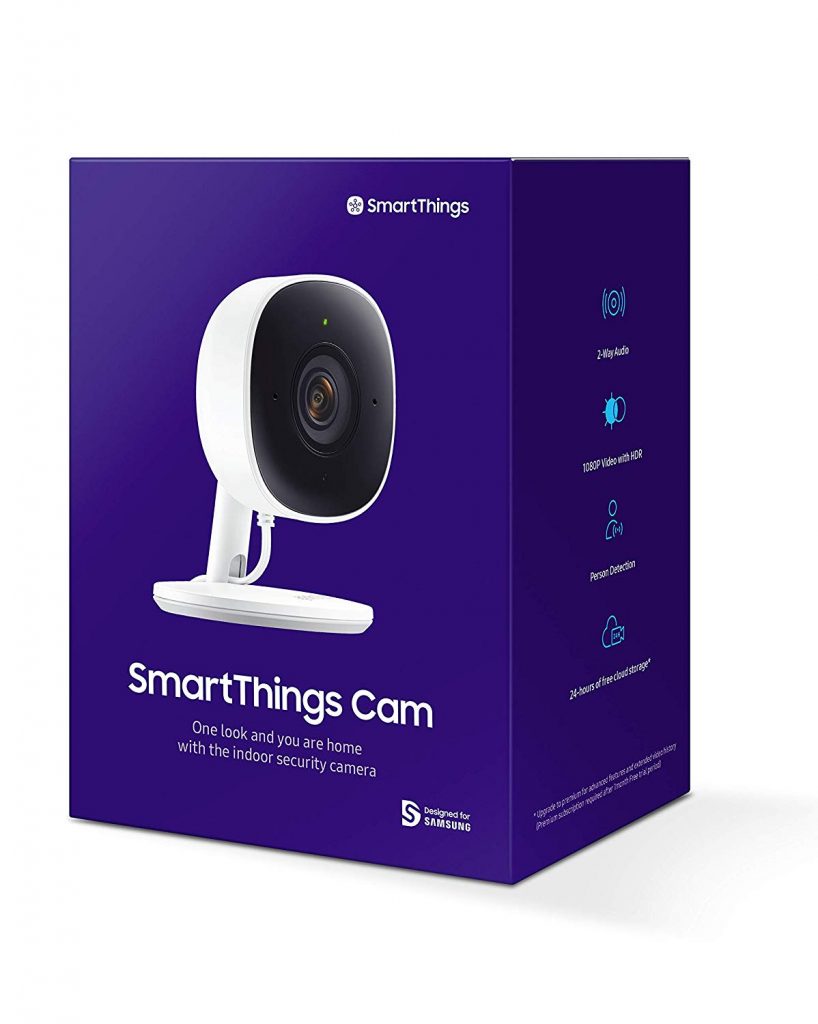 Samsung SmartThings Cam, Full HD 1080p, nói chuyện 2 chiều, lưu cloud ...