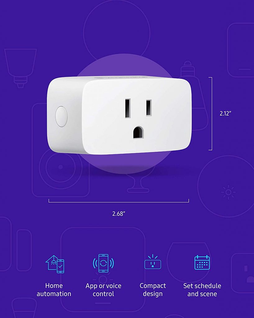 Samsung SmartThings Wifi Smart Plug, ổ cắm thông minh hỗ trợ Google ...