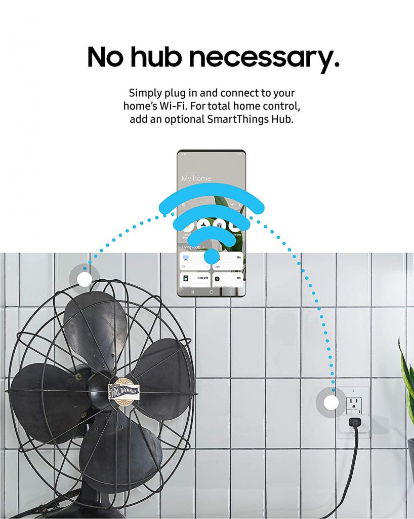 Samsung SmartThings Wifi Smart Plug, ổ cắm thông minh hỗ trợ Google ...