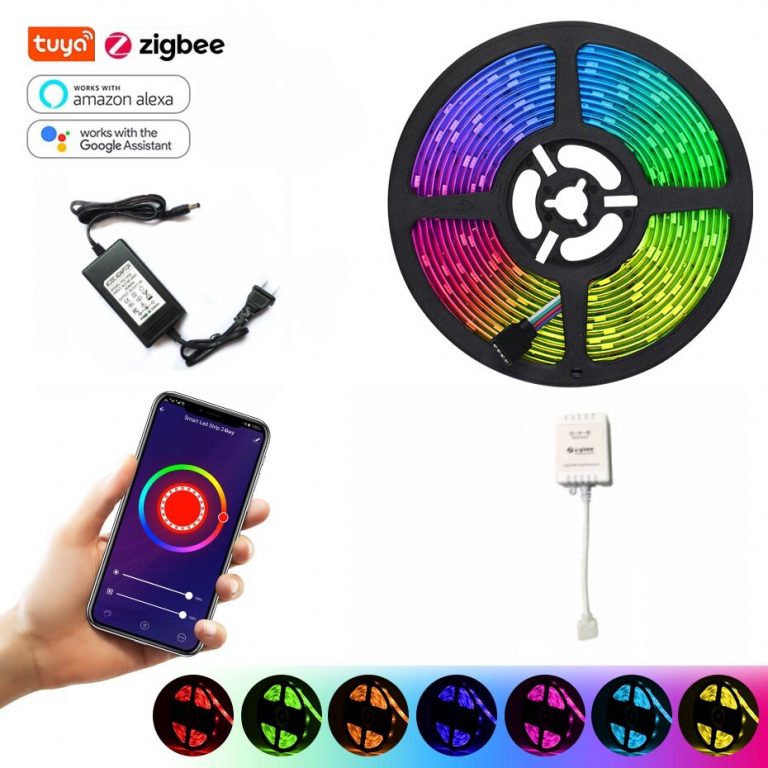 Đèn LED dây RGB Tuya, dài 5m, 16 triệu màu - Gu Công Nghệ