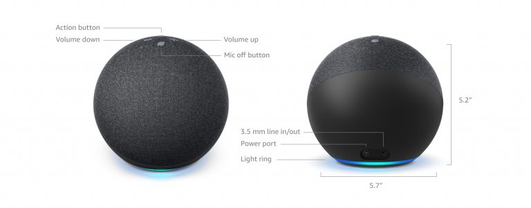 Amazon Echo (gen 4), loa thông minh cao cấp mới nhất, tích hợp trung ...