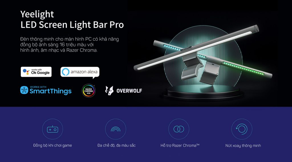 Đèn treo màn hình Yeelight Screen Light Bar Pro - Gu Công Nghệ