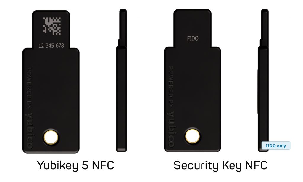 Phân biệt khóa bảo mật Yubikey 5 NFC và Security Key NFC - Gu Công Nghệ
