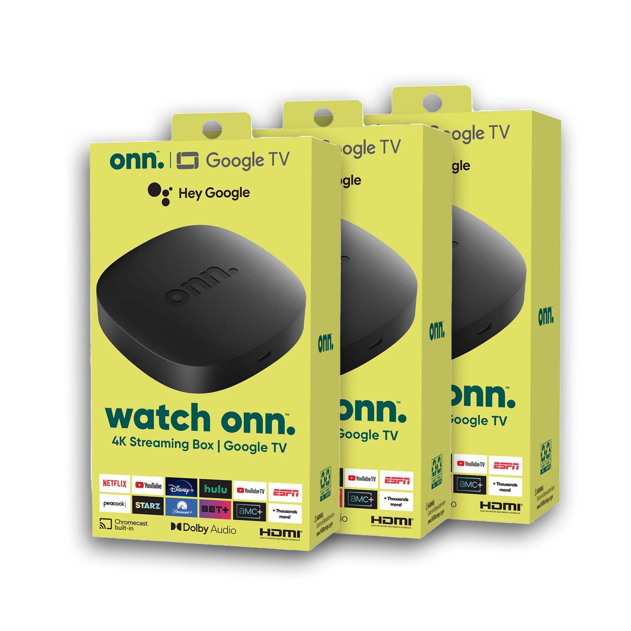 onn. Google TV 4K - 3 Pack Tiết Kiệm - Gu Công Nghệ