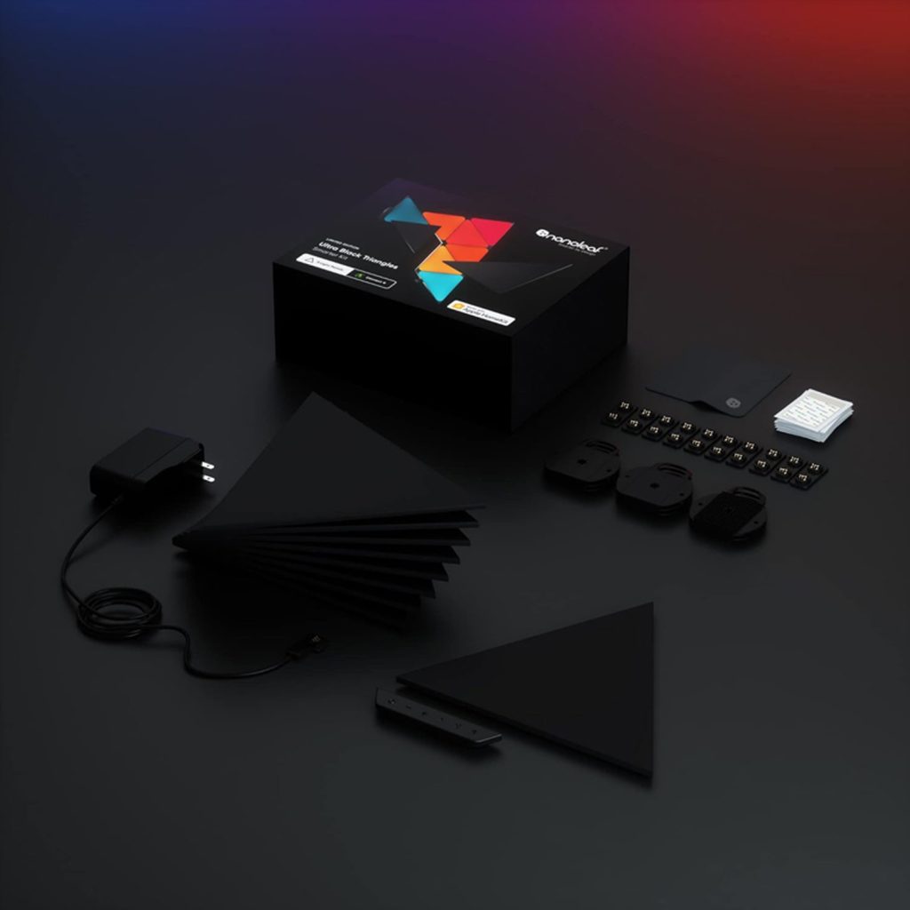 Bộ đèn Nanoleaf Shapes Black Triangles – Tam giác 9 ô màu đen - Gu Công ...