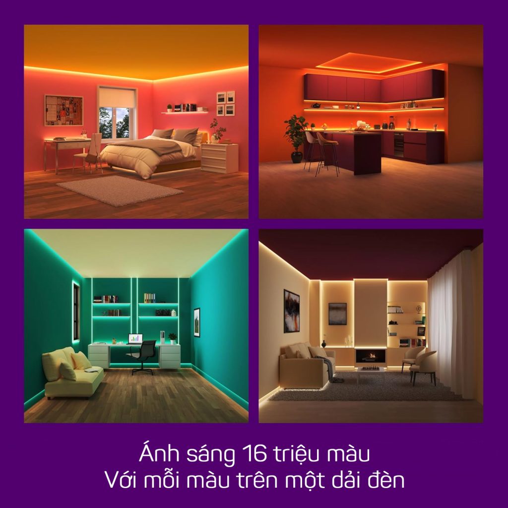 Đèn LED dây Philips WiZ RGB dài 15m, 30m - 16 triệu màu - Gu Công Nghệ