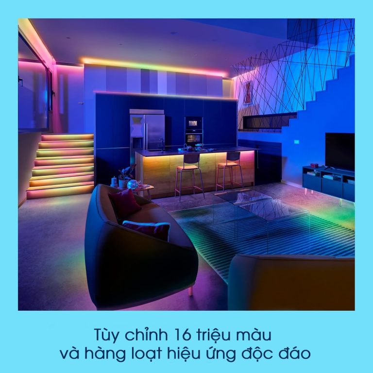 Đèn LED dây Philips WiZ RGBIC dài 5m - 20m, 16 triệu màu