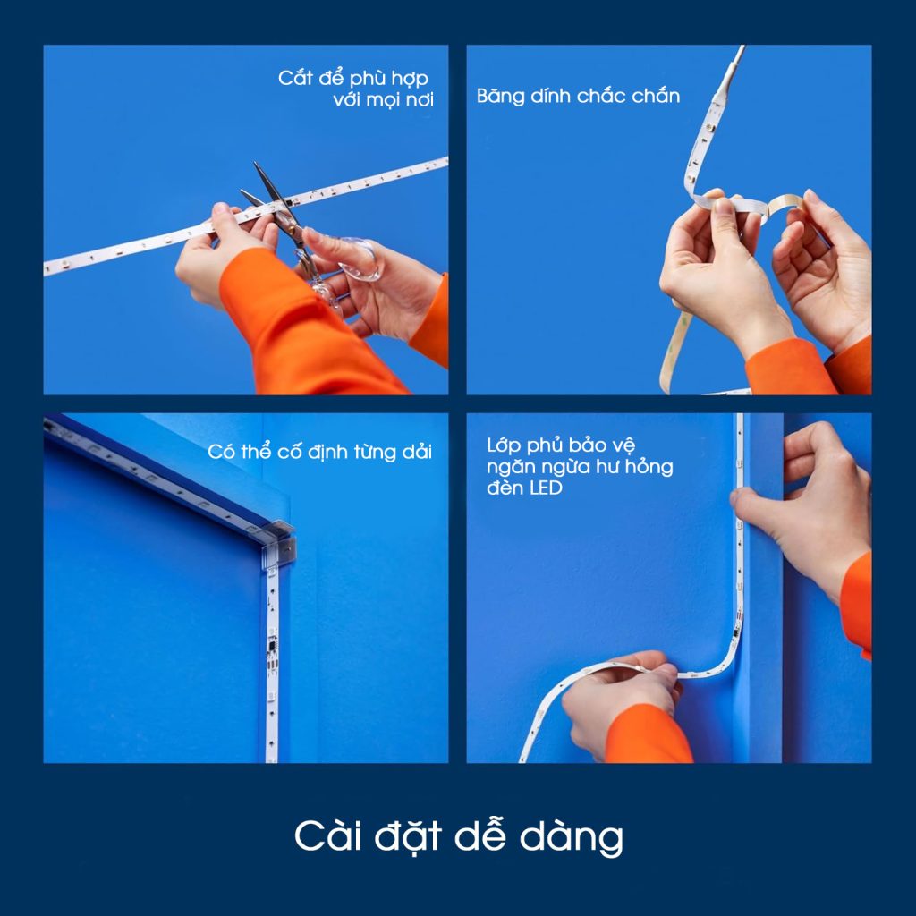 Đèn LED dây Philips WiZ RGBIC dài 5m - 20m, 16 triệu màu