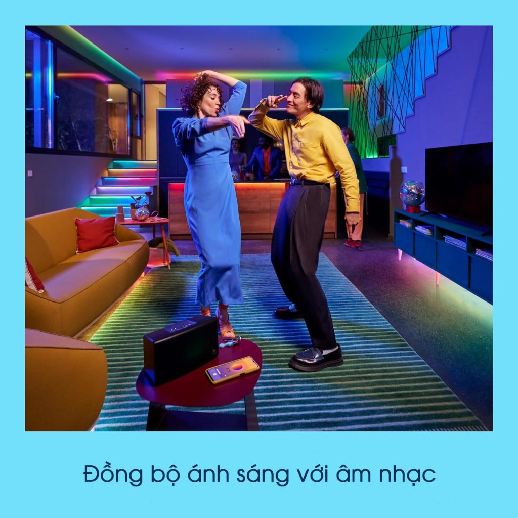 Đèn LED dây Philips WiZ RGBIC dài 5m - 20m, 16 triệu màu