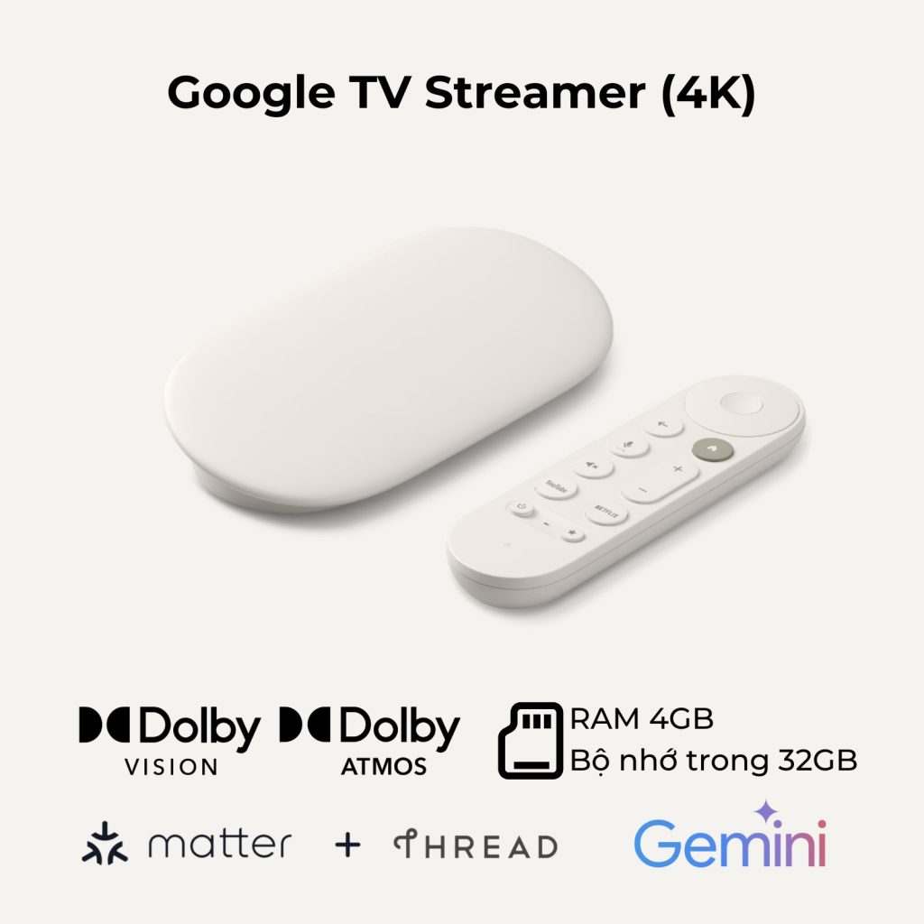 Google TV Streamer 4K - Gu Công Nghệ