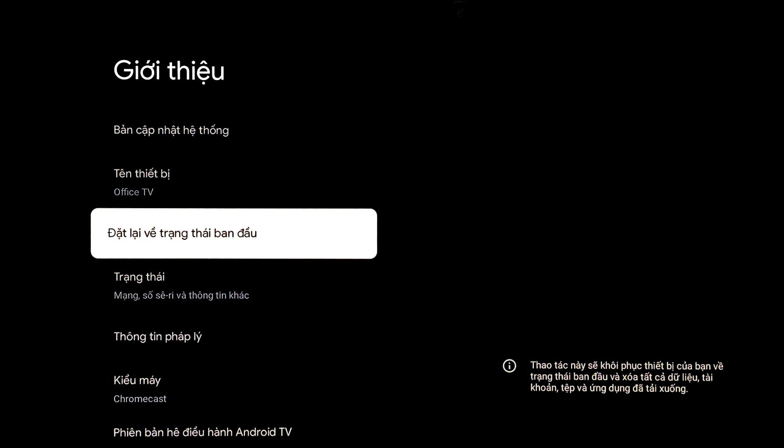 Hướng dẫn factory reset onn. Google TV - Gu Công Nghệ Hướng dẫn factory reset onn. Google TV - Gu Công Nghệ